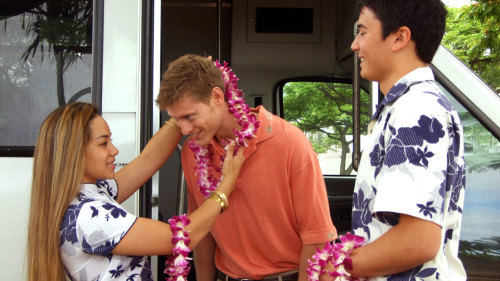 Traditional Hawaiian Lei Greeting at the Airport